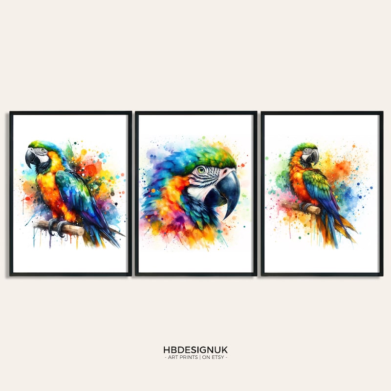 Macaw Poster - Etsy