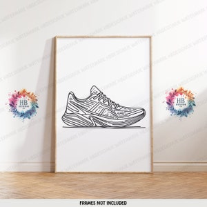 Minimalist Runner Print Set - 3 Runner Posters | Line Drawing Wall Art ...