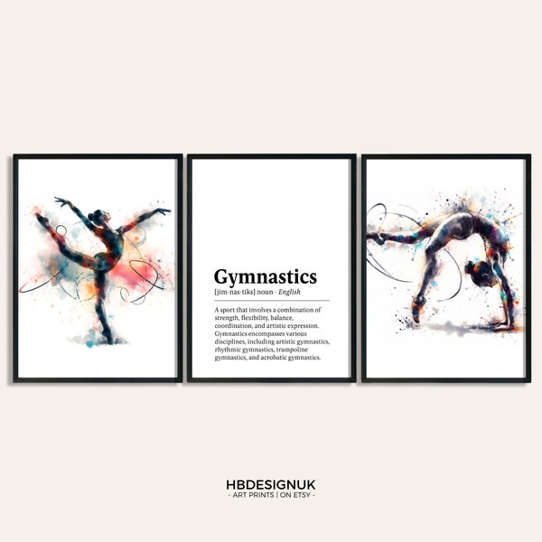 Gymnastics Poster - Etsy UK