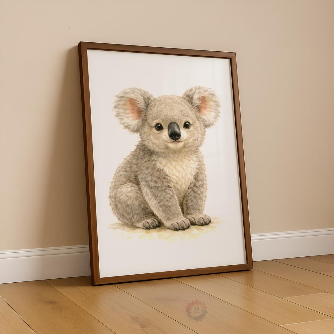 Koala Art Print - Watercolour Painting, Wall Art, Koalas Artwork ...