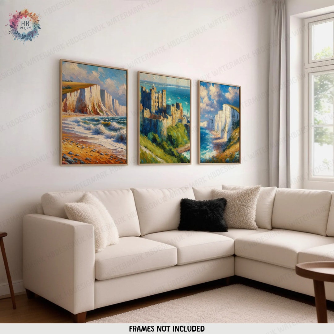 Dover Poster Prints - Set of 3 Posters | Vintage Wall Art Decor ...