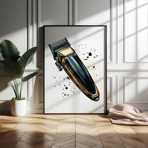 Barber Decor Set - 3 Barbers Posters | Haircut Shop Print | Men's ...