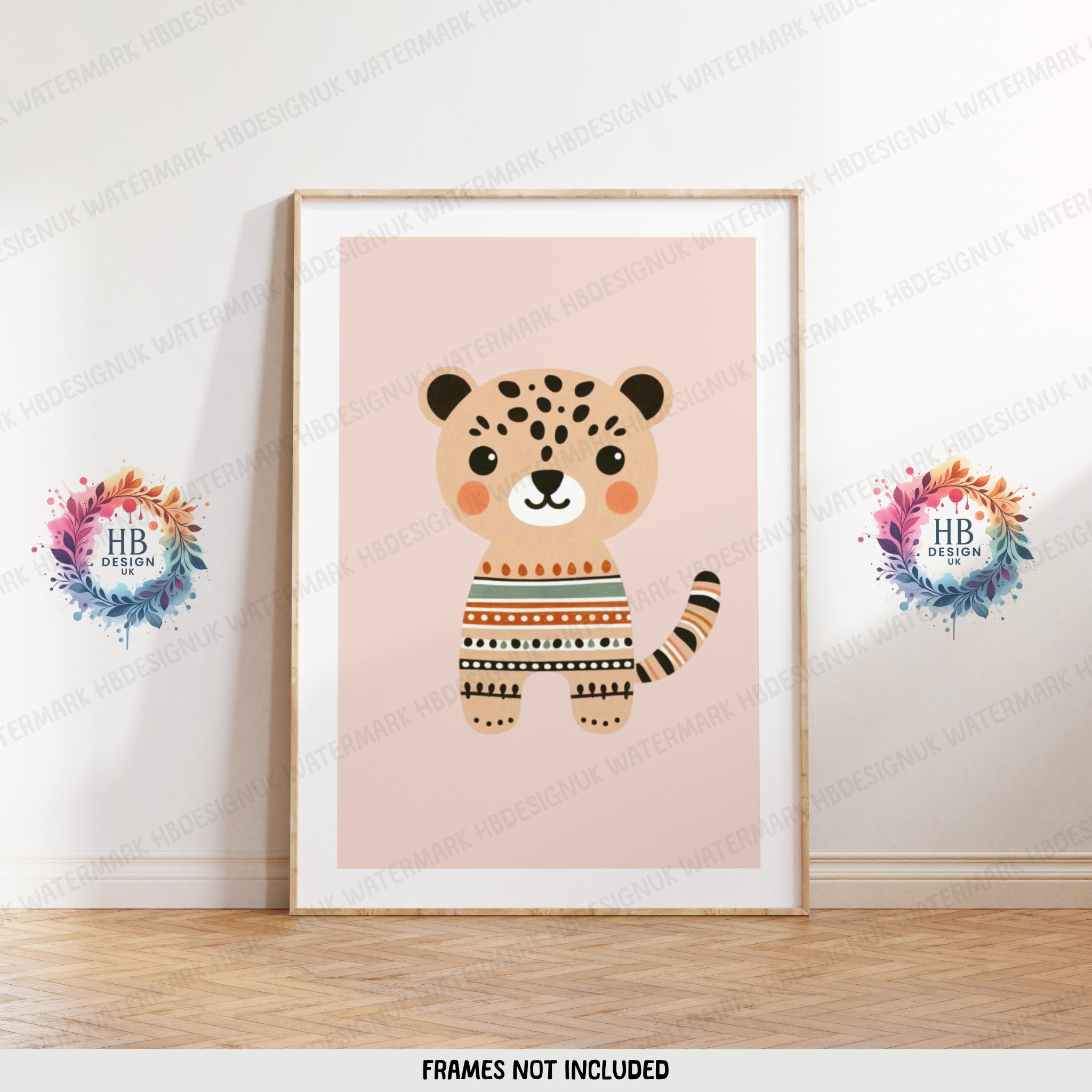 Safari Nursery Prints - Set of 3 Boho Posters | Kids Playroom Wall Art ...