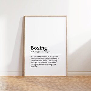 Boxing Print Set - Set of 3 Boxing Posters | Teen Room Decor Art Prints ...