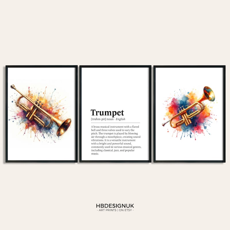 Trumpet Art - Etsy