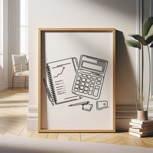 Accountant Poster Set - 3 Office Posters | Accounting Gift | Bookkeeper ...