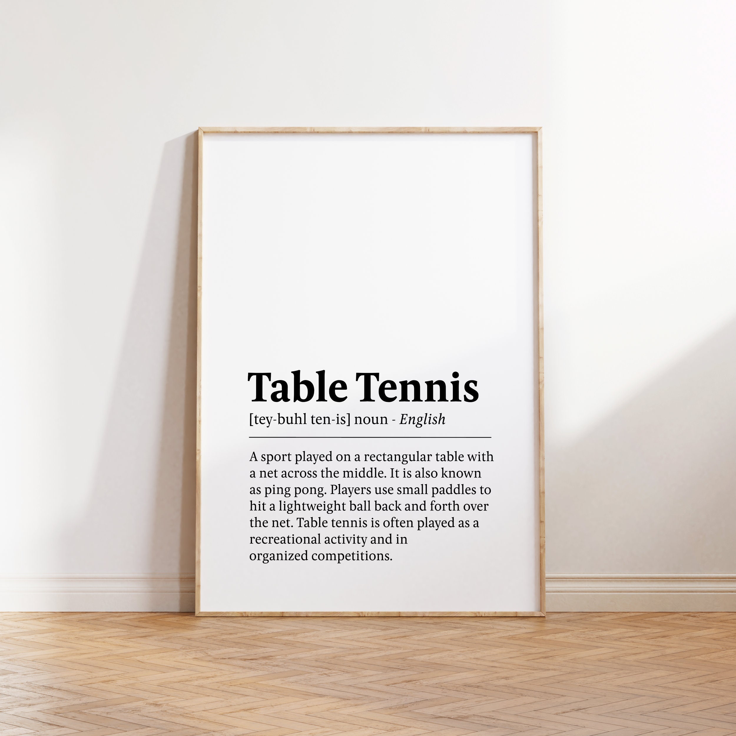 Table Tennis Poster Set - Set of 3 Prints | Ping Pong Gifts ...