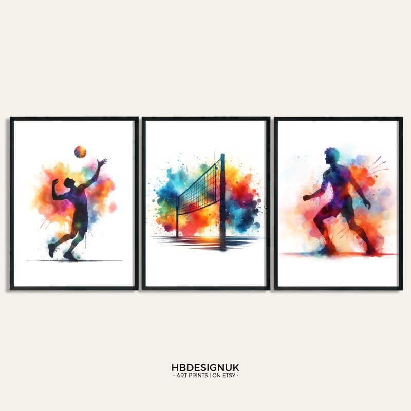 Volleyball Poster Print - Etsy UK