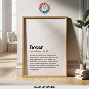 Boxer Dog Prints - Set of 3 Posters | Watercolor Definition Wall Art ...