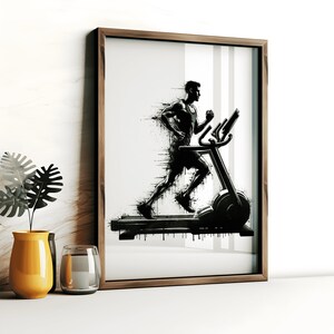 Set of 3 Home Gym Prints - 3 Gym Prints | Watercolour Design | Dumbbell ...