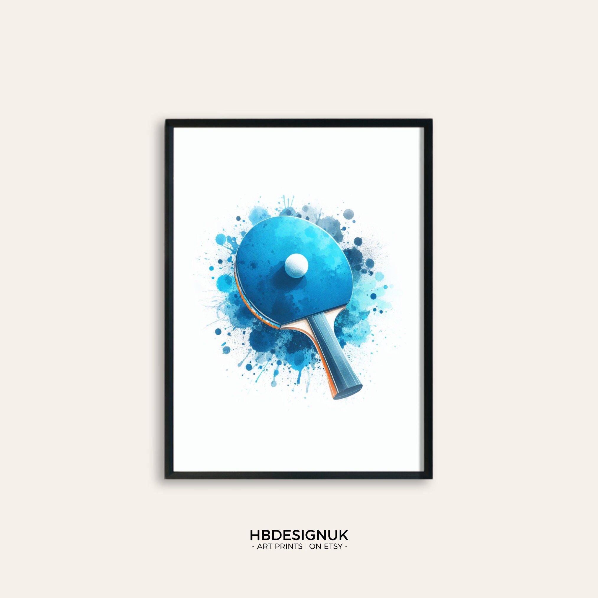 Table Tennis Poster Set - Set of 3 Prints | Ping Pong Gifts ...