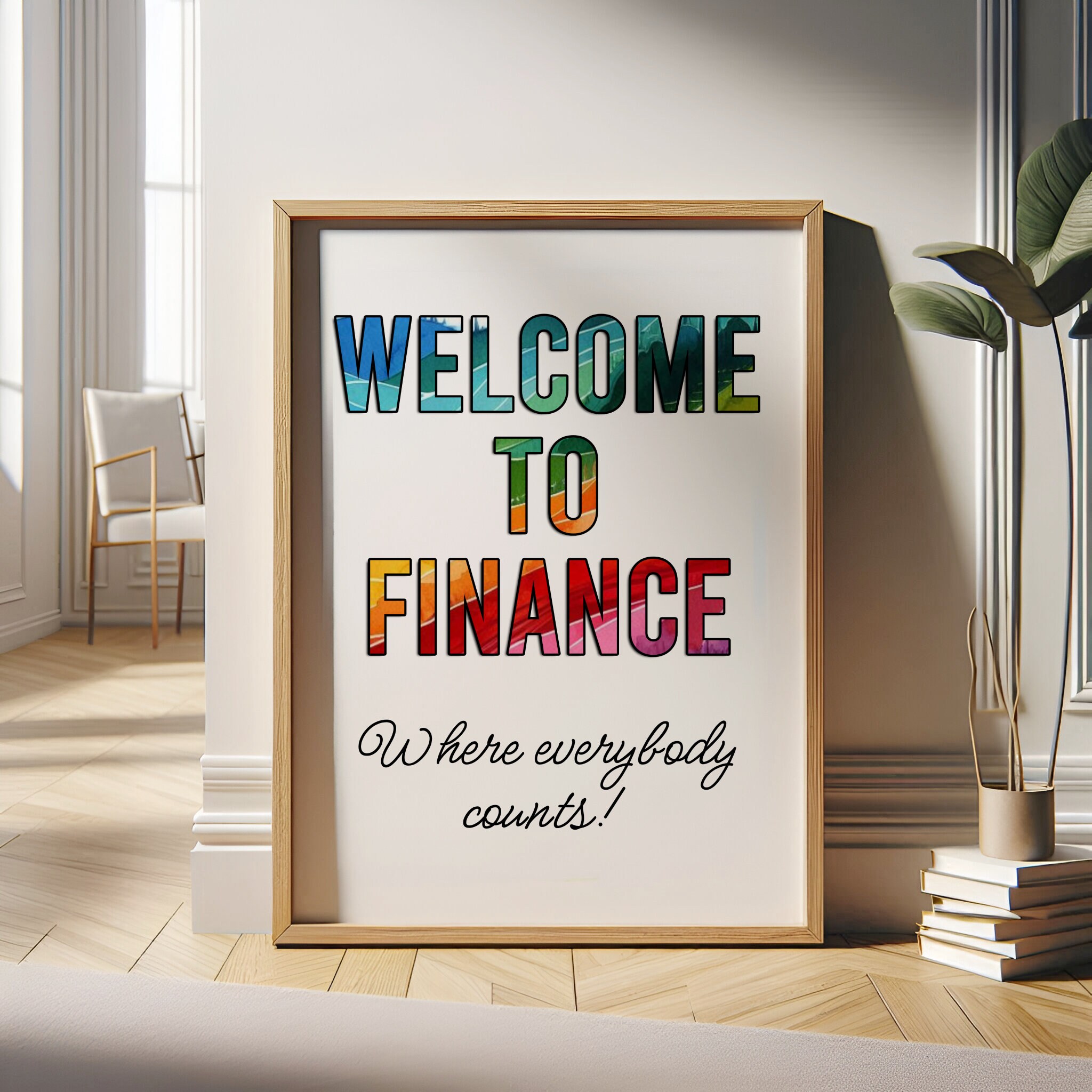 Finance Office Prints - Set of 3 Posters | Accountant Gifts ...