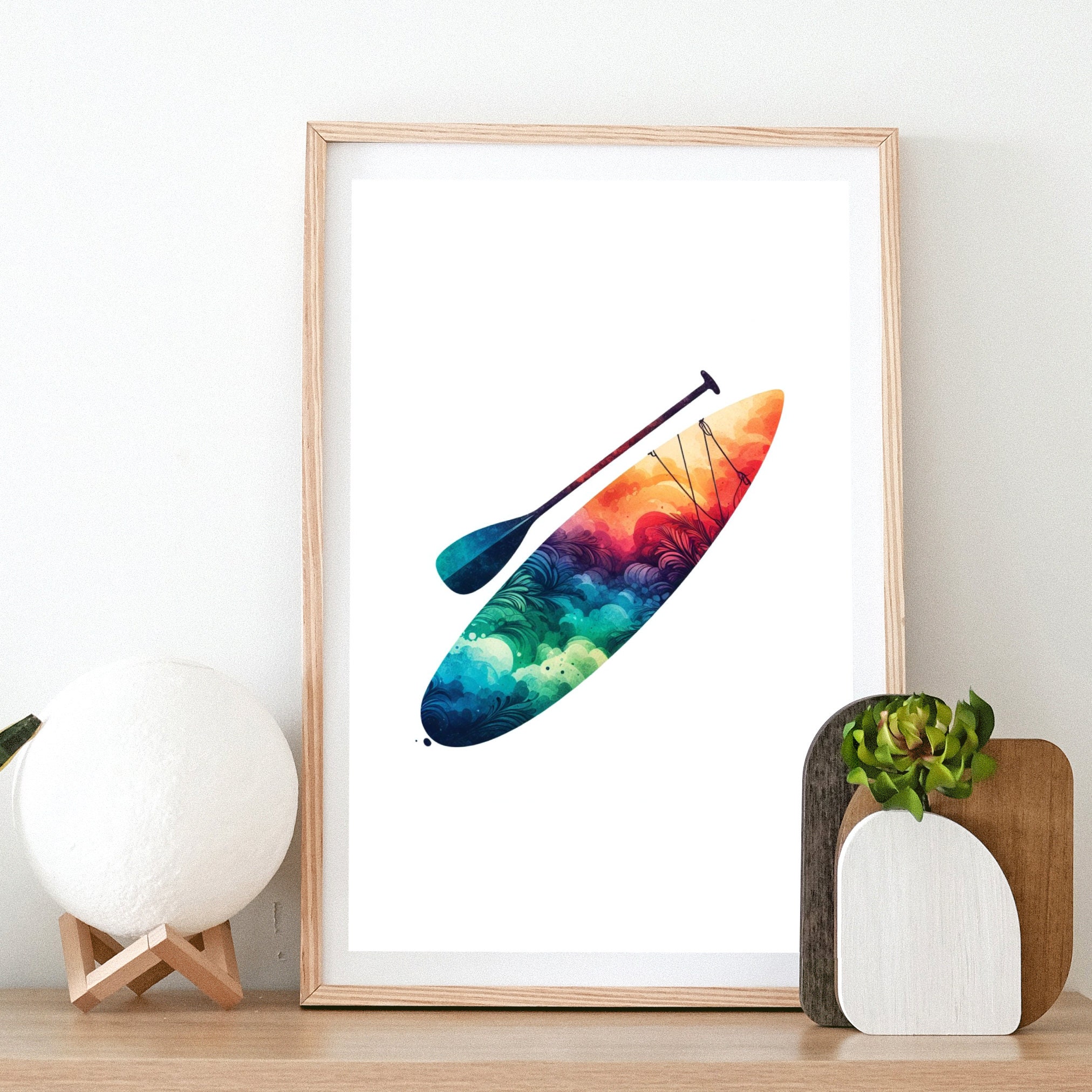 Paddleboarding Definition Print Set Set of 3 Paddleboard Posters Paddle ...