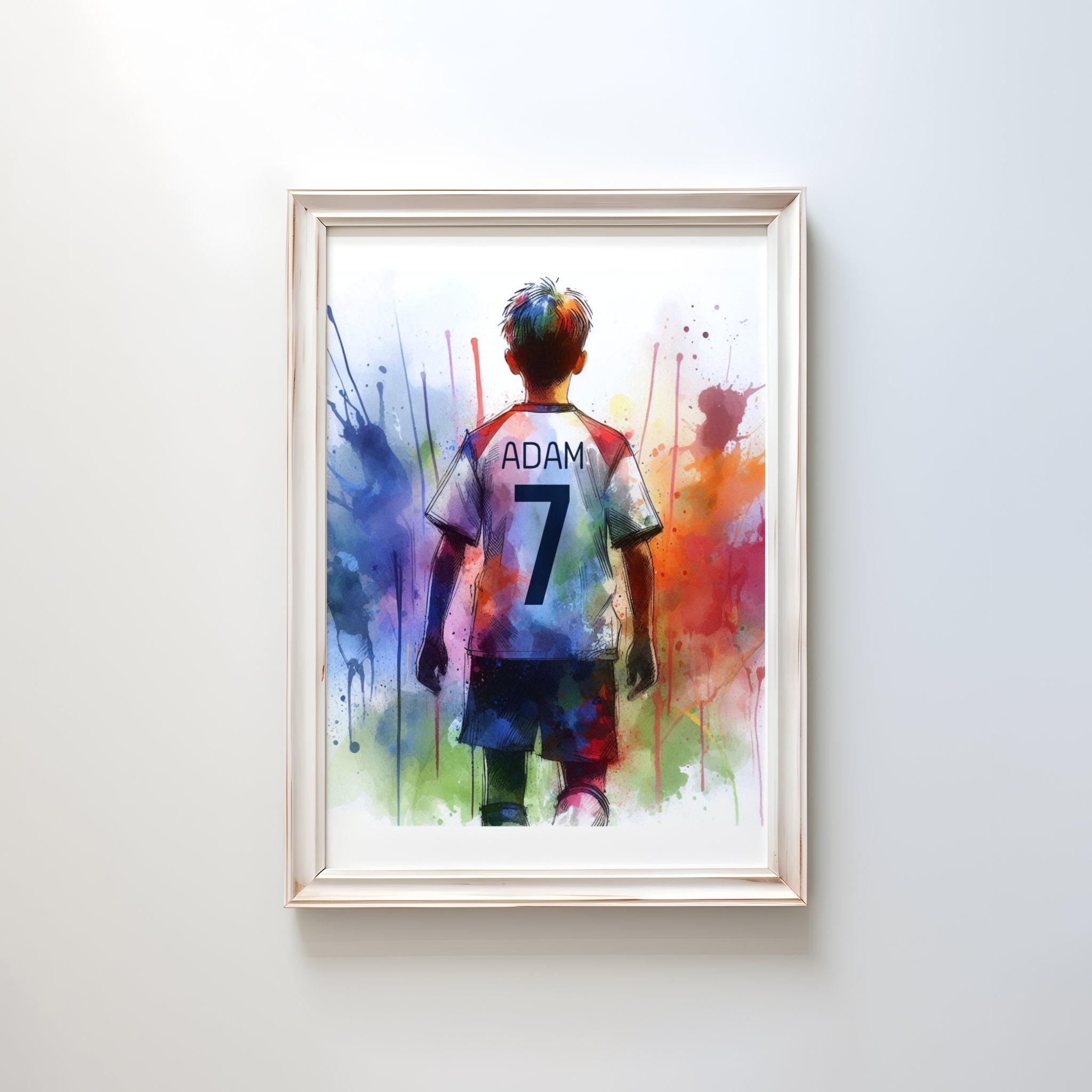 Football Posters Personalised- Set of 3 Prints | Boys Bedroom Decor ...