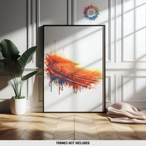Athletics Wall Print Set - 3 Track and Field Posters | Personalised ...