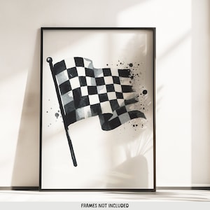 Racing Car Nursery Posters - Set of 3 Prints | Little Racer Dude Decor ...