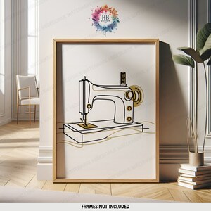 Minimal Boho Sewing Wall Art - Set of 3 Prints | Poster Artwork | Line ...