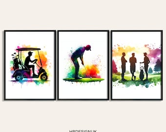 Golf Print Golf Prints Golf Poster Golf Gifts Golfing Gifts Golfing Art ...