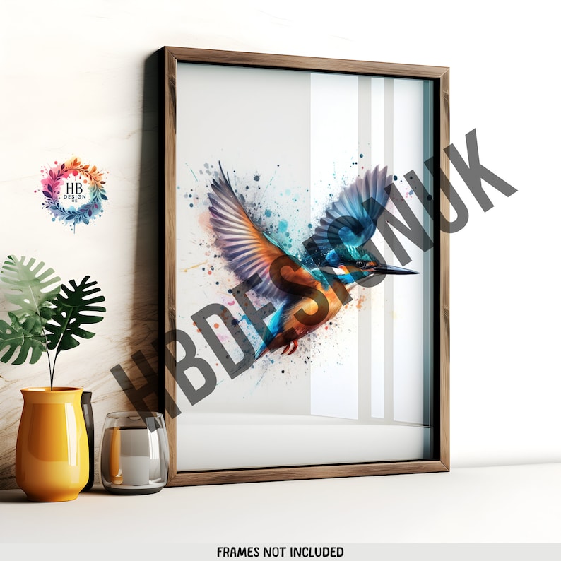 Kingfisher Poster Set - Set of 3 Prints | Watercolor Kingfishers ...