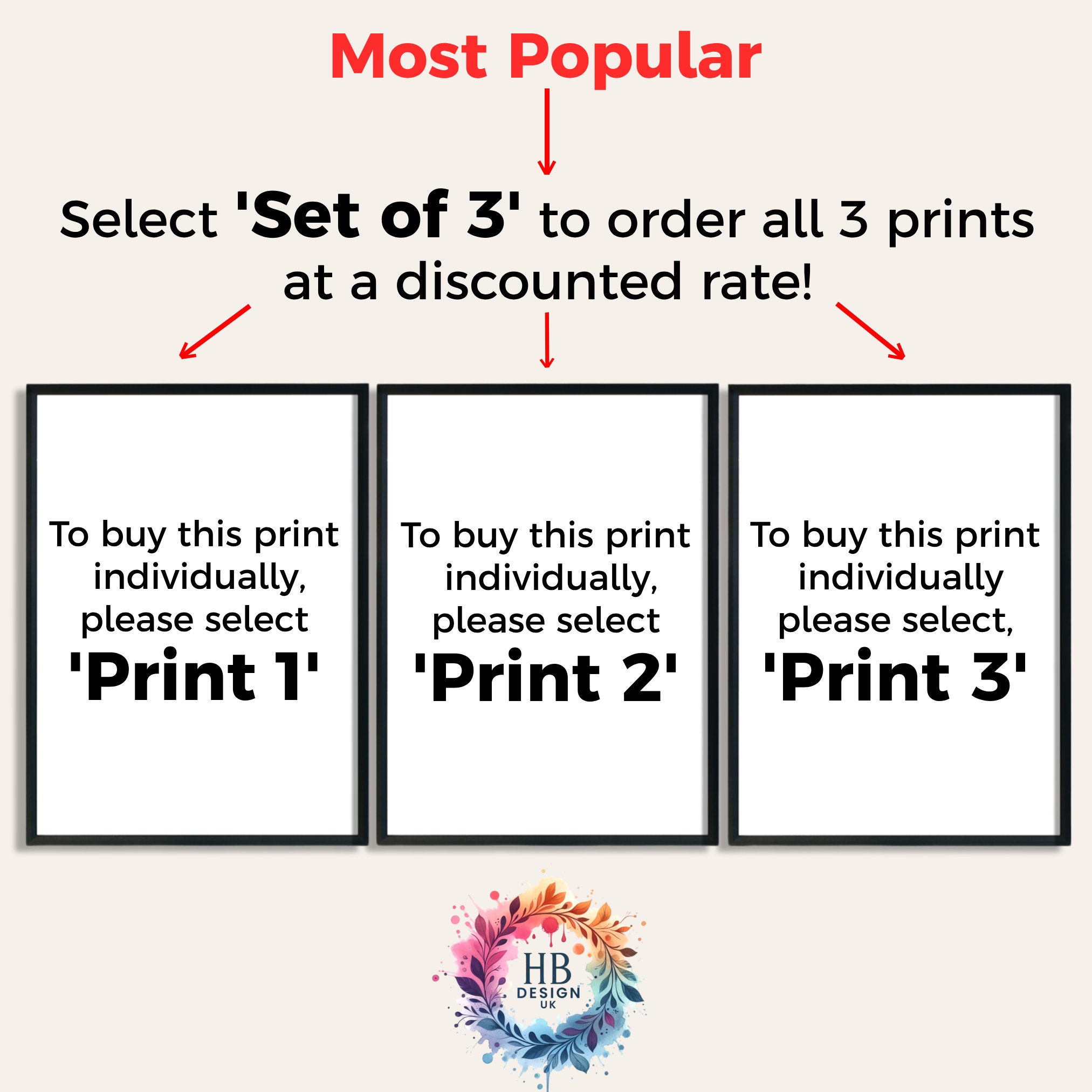 Gym Poster Print - Set of 3 Gym Posters | Watercolour Design | Dumbbell ...