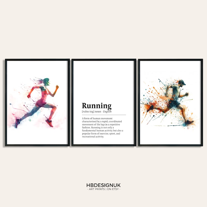 Running Wall Decor - Etsy