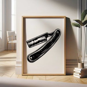 Barber Shop Print Set - 3 Barbers Posters | Haircut Wall Art | Men's ...