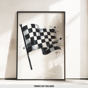 Race Car Poster Prints - Set of 3 Posters | Little Racer Dude Nursery ...