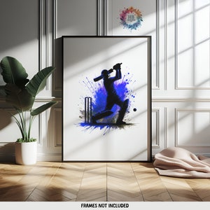 Personalised Cricket Posters - Set of 3 Cricket Prints | Custom Cricket ...