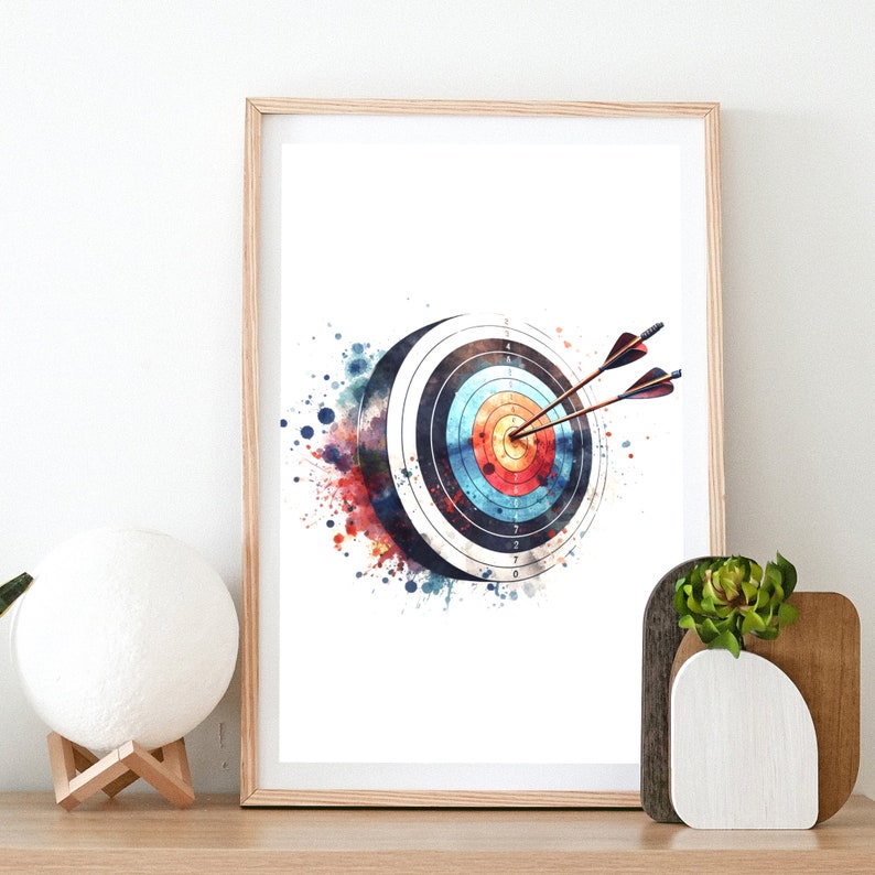 Archery Print Set - Set of 3 Posters | Watercolor Painting ...