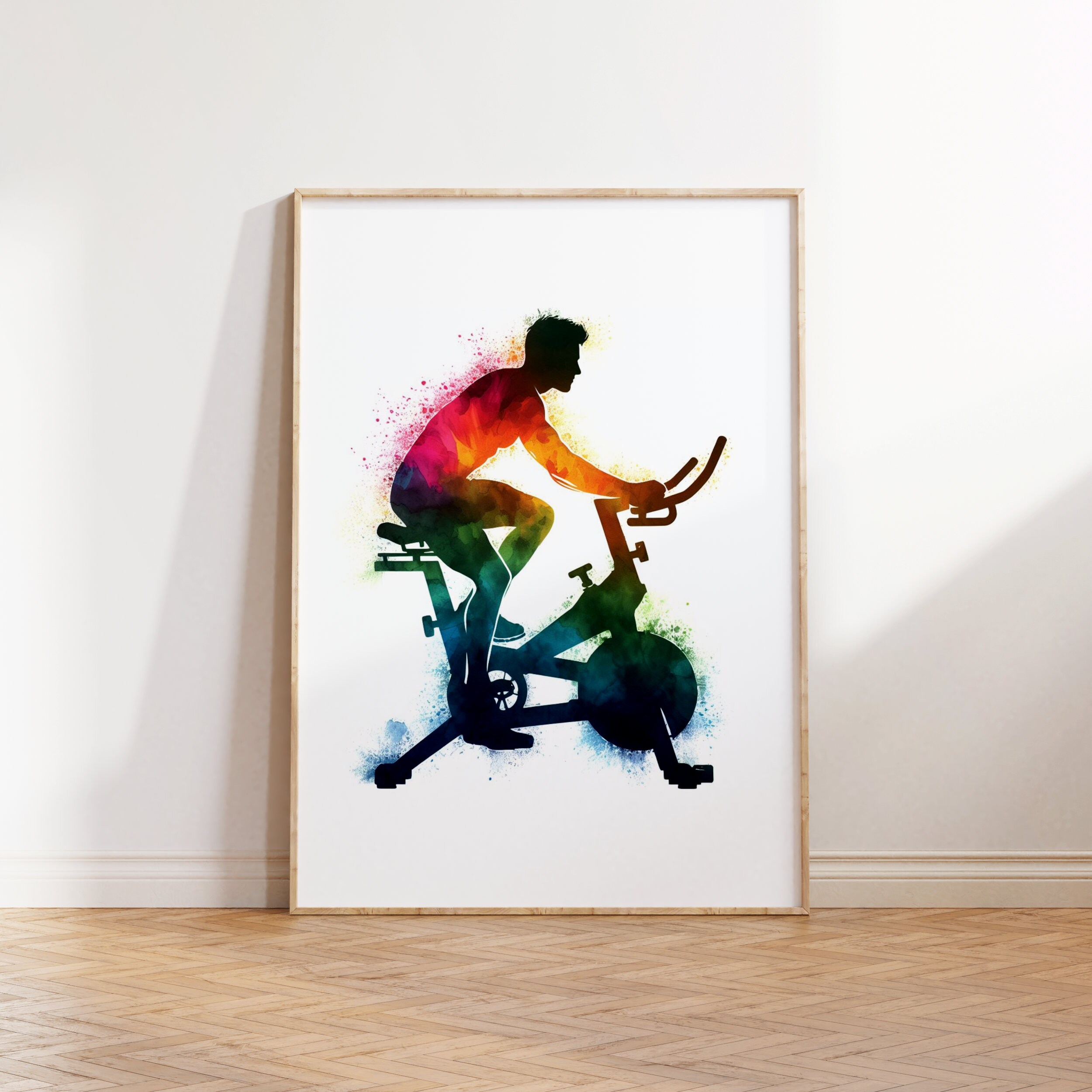 Home Gym Poster Print Set of 3 Gym Posters Watercolour Wall Art Mens ...