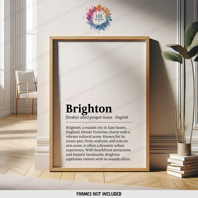 Brighton Poster Prints - Set of 3 Posters | Watercolour Wall Art Decor ...