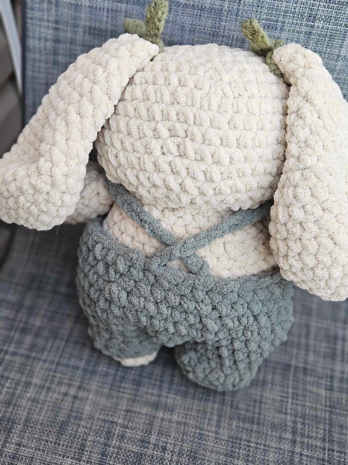 Custom Crochet Bunny Plushie, Cute Bunny Plushie, Homemade Crochet Gift ...