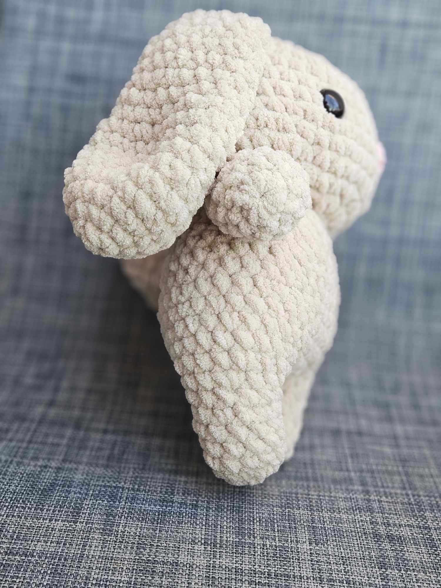 Custom Crochet Bunny Plushie, Cute Bunny Plushie, Homemade Crochet Gift ...