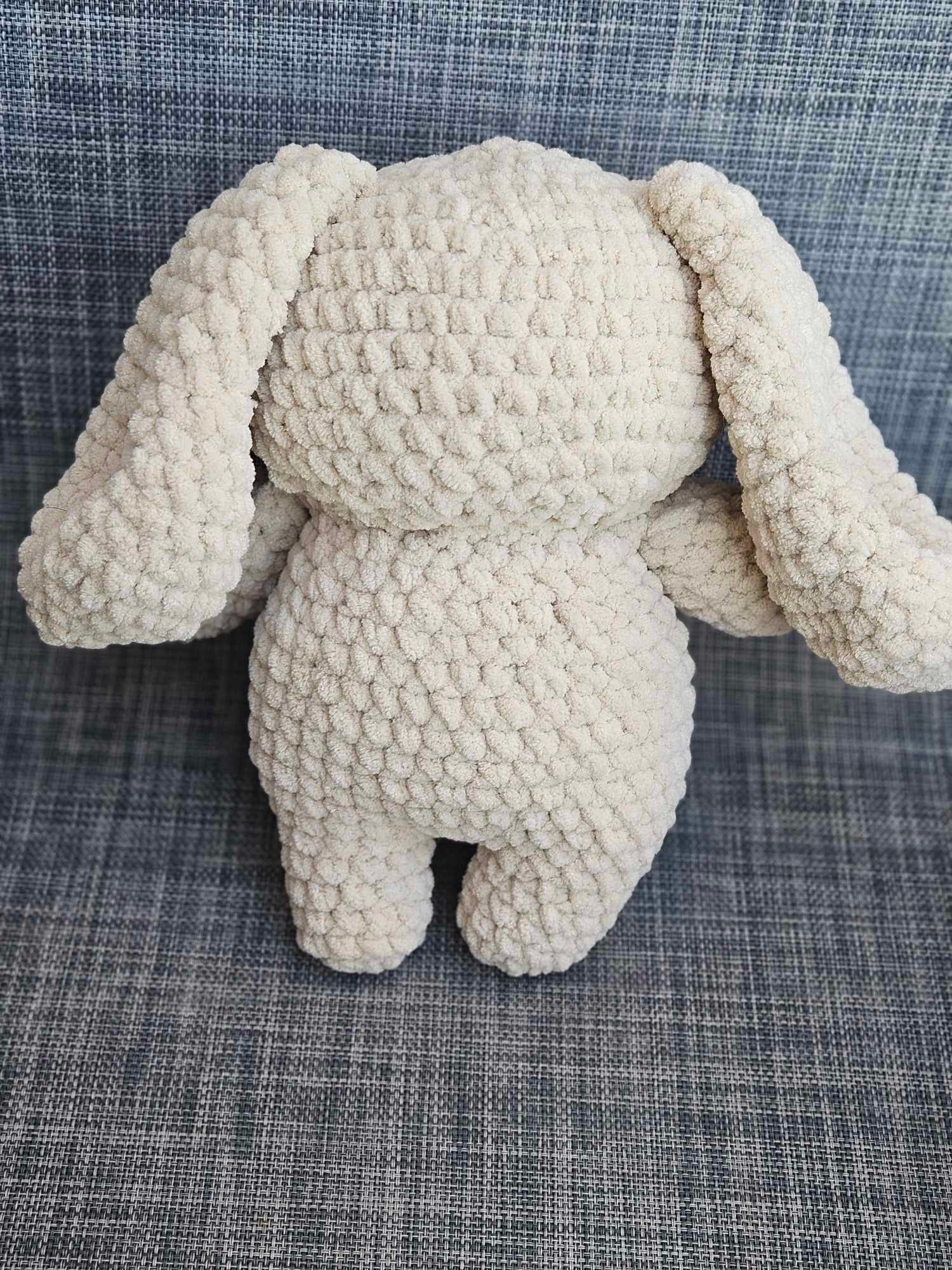 Custom Crochet Bunny Plushie, Cute Bunny Plushie, Homemade Crochet Gift ...