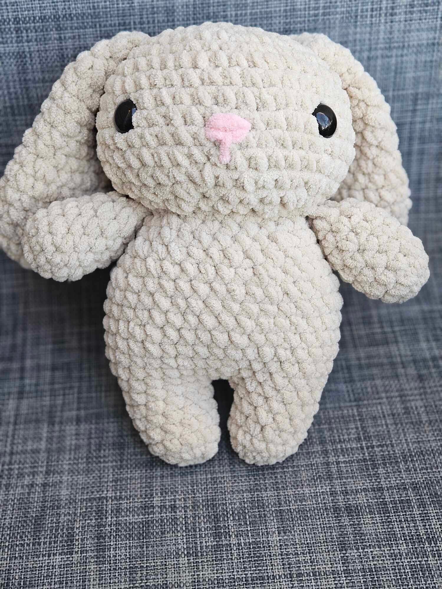 Custom Crochet Bunny Plushie, Cute Bunny Plushie, Homemade Crochet Gift ...