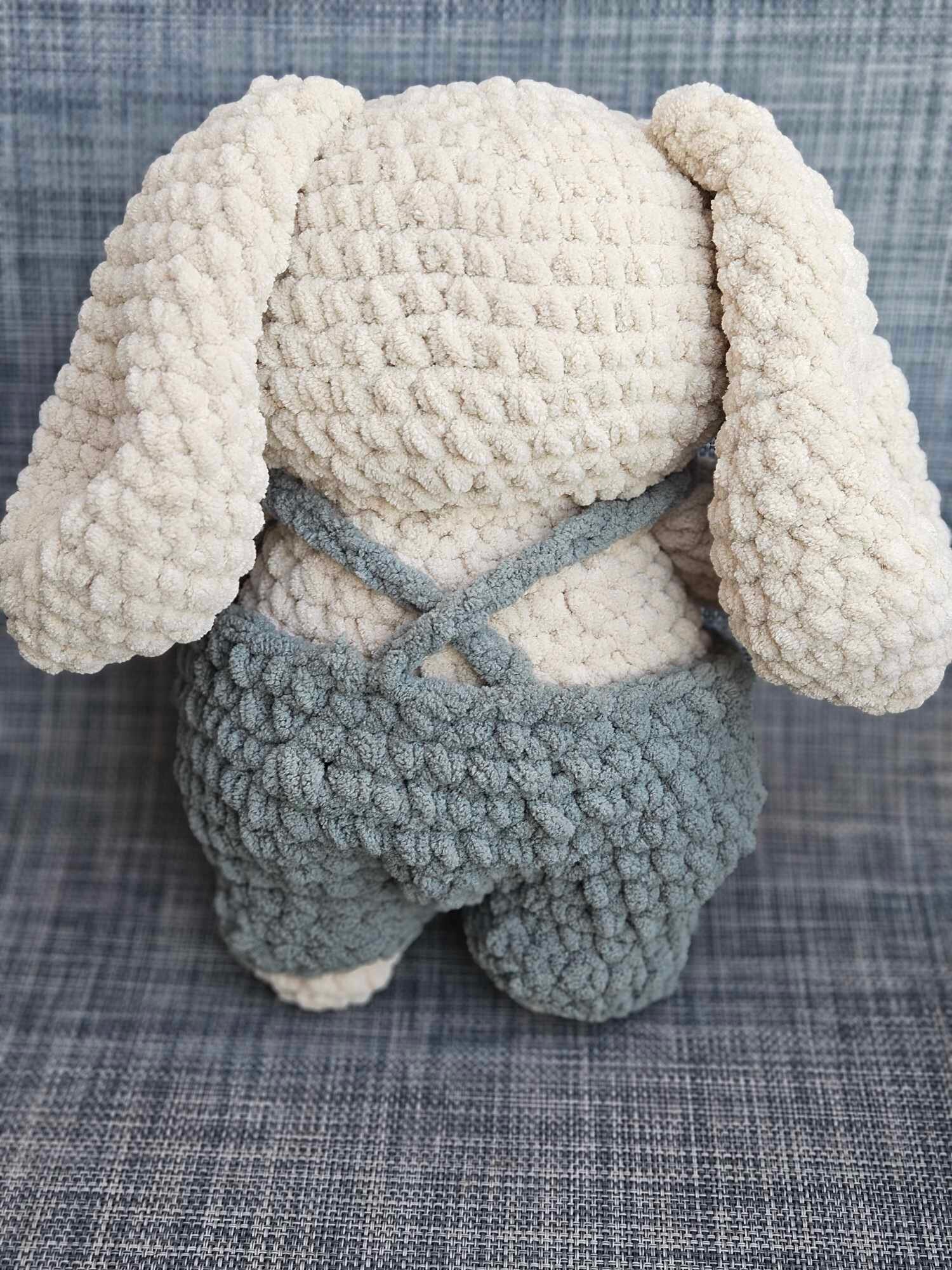 Custom Crochet Bunny Plushie, Cute Bunny Plushie, Homemade Crochet Gift ...