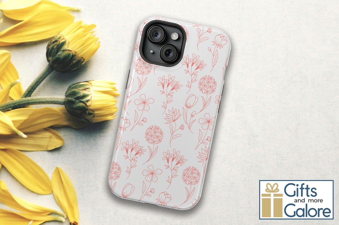 Coral Flowers iPhone 15 15 Pro 15 Pro Max 14 13 Pro Max Case iPhone 12 ...