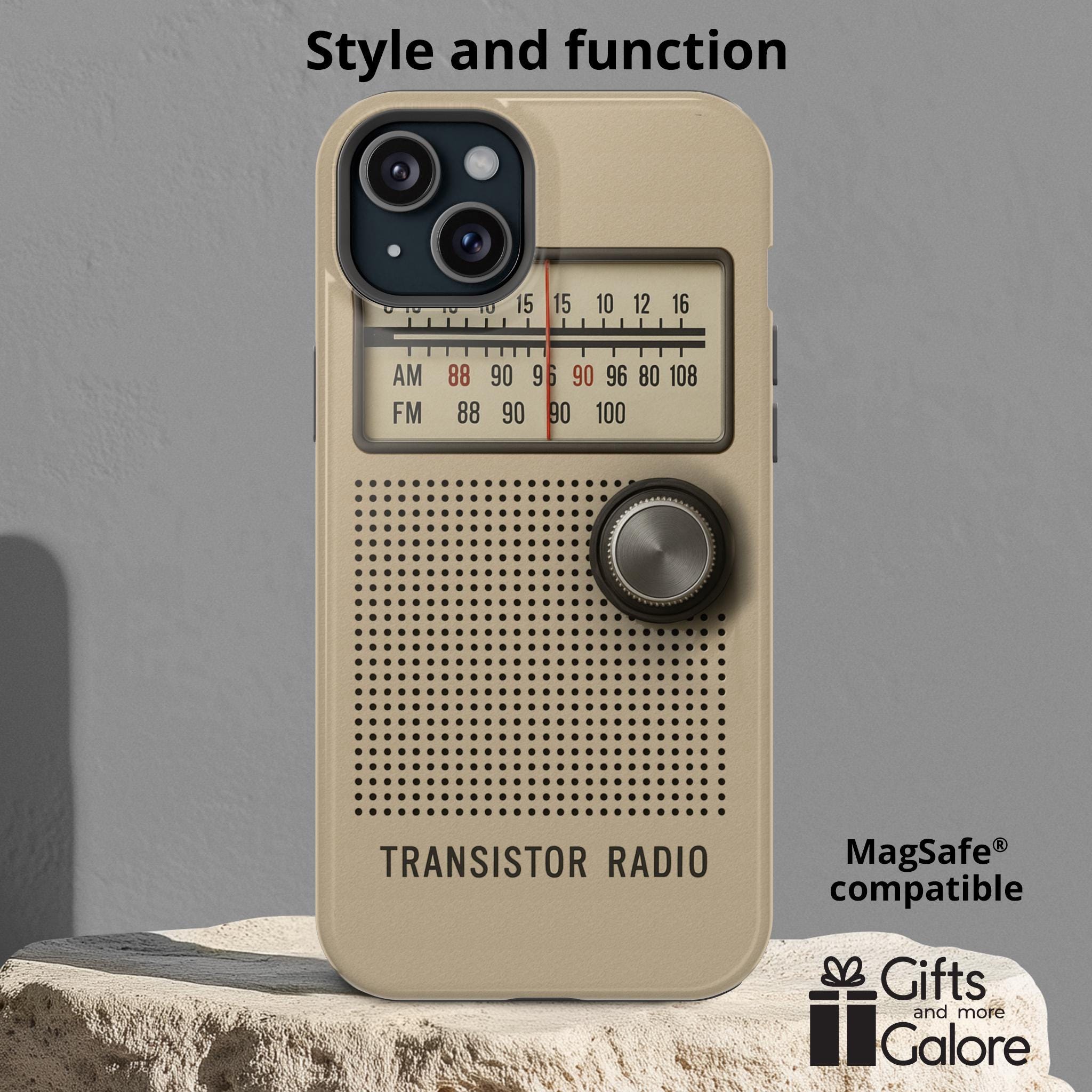 Magsafe Transistor Radio iPhone Case – Retro Vintage Phone Cover, Funny ...