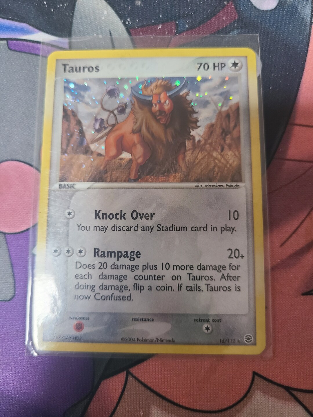 Tauros Ex Firered Leafgreen Pokemon Trading Card Holo LP - Etsy