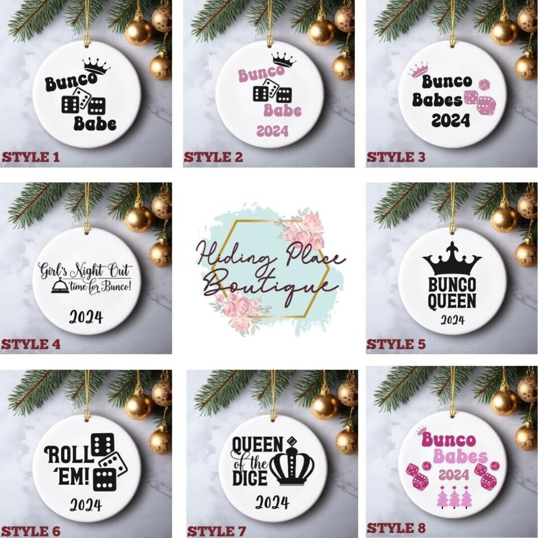 Queen of the Dice, Bunco Babe Ornament, Bunco Christmas Ornament, Bunco ...