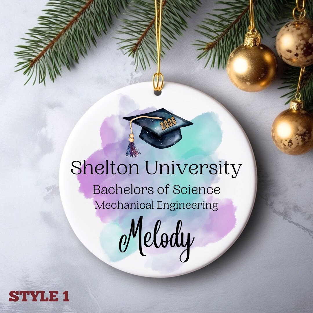Personalized College Graduation School Name Ornament Class of High ...