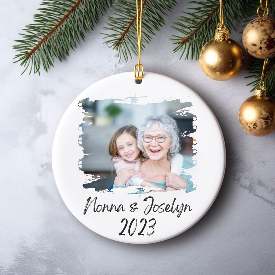 Grandma Photo Ornament, Grandma Picture Ornament, Nonna Picture ...