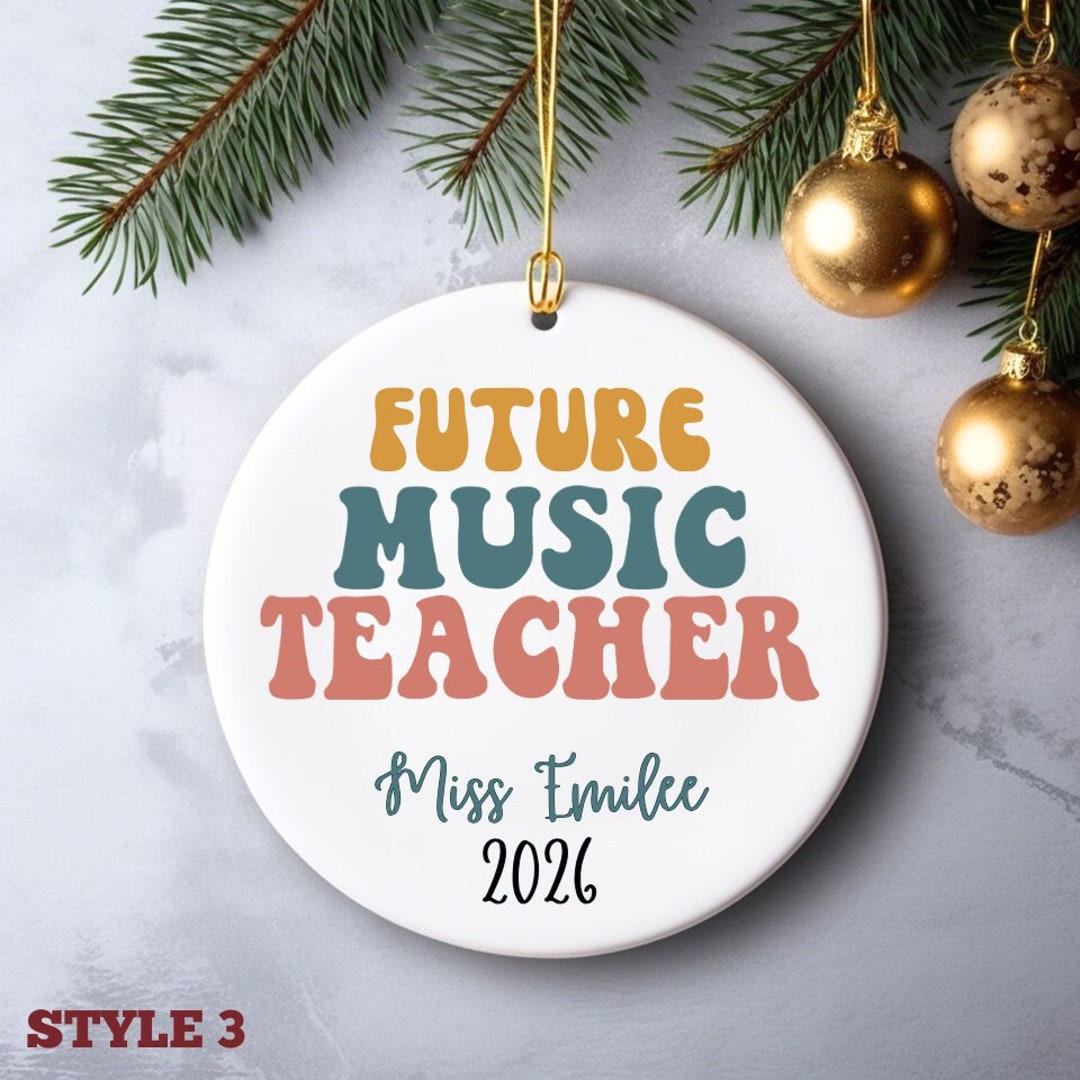 Future Music Teacher Christmas Ornament, Future Music Teacher Ornament ...