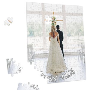 Mr and Mrs Photo Puzzle, Wedding Photo Puzzle, Bride and Groom ...