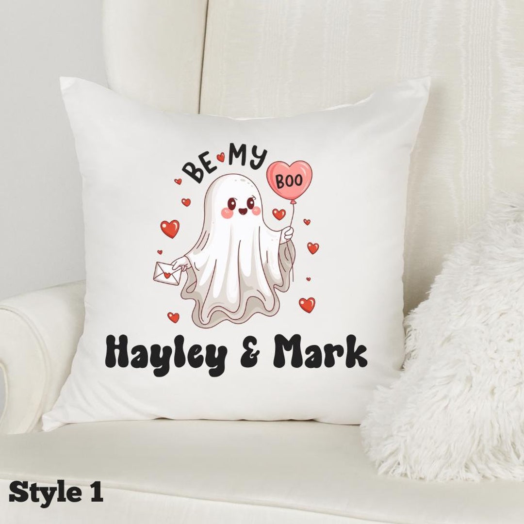 Personalized Name Valentine Pillow, Be My Boo Pillow, Husband Wife ...