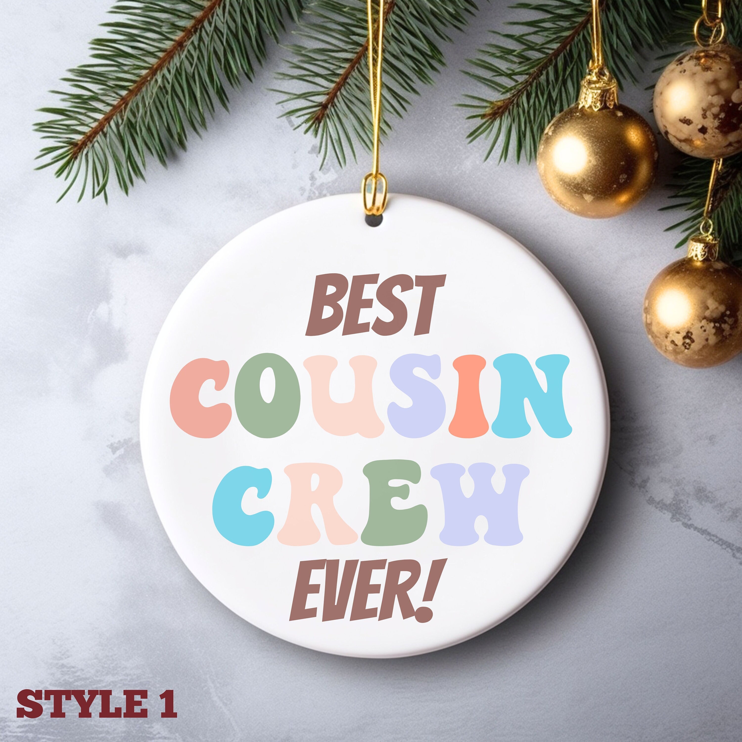 Best Cousin Crew Ever Cousin Crew Ornament Cousin Best - Etsy