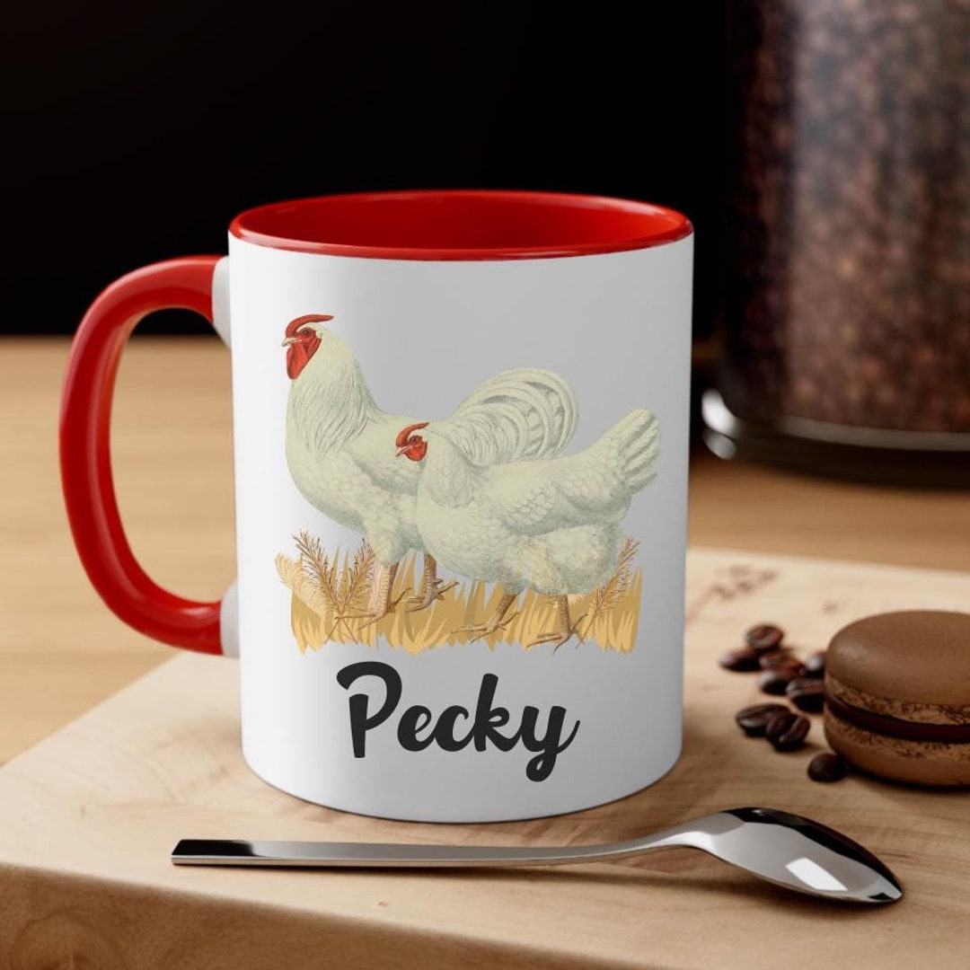 Custom Chicken Name Mug, Chick 4H Cup, County Fair Farm Animal Drink ...