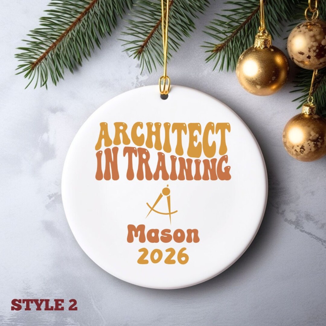 Architect in Training Graduation Ornament Personalize Architecture ...