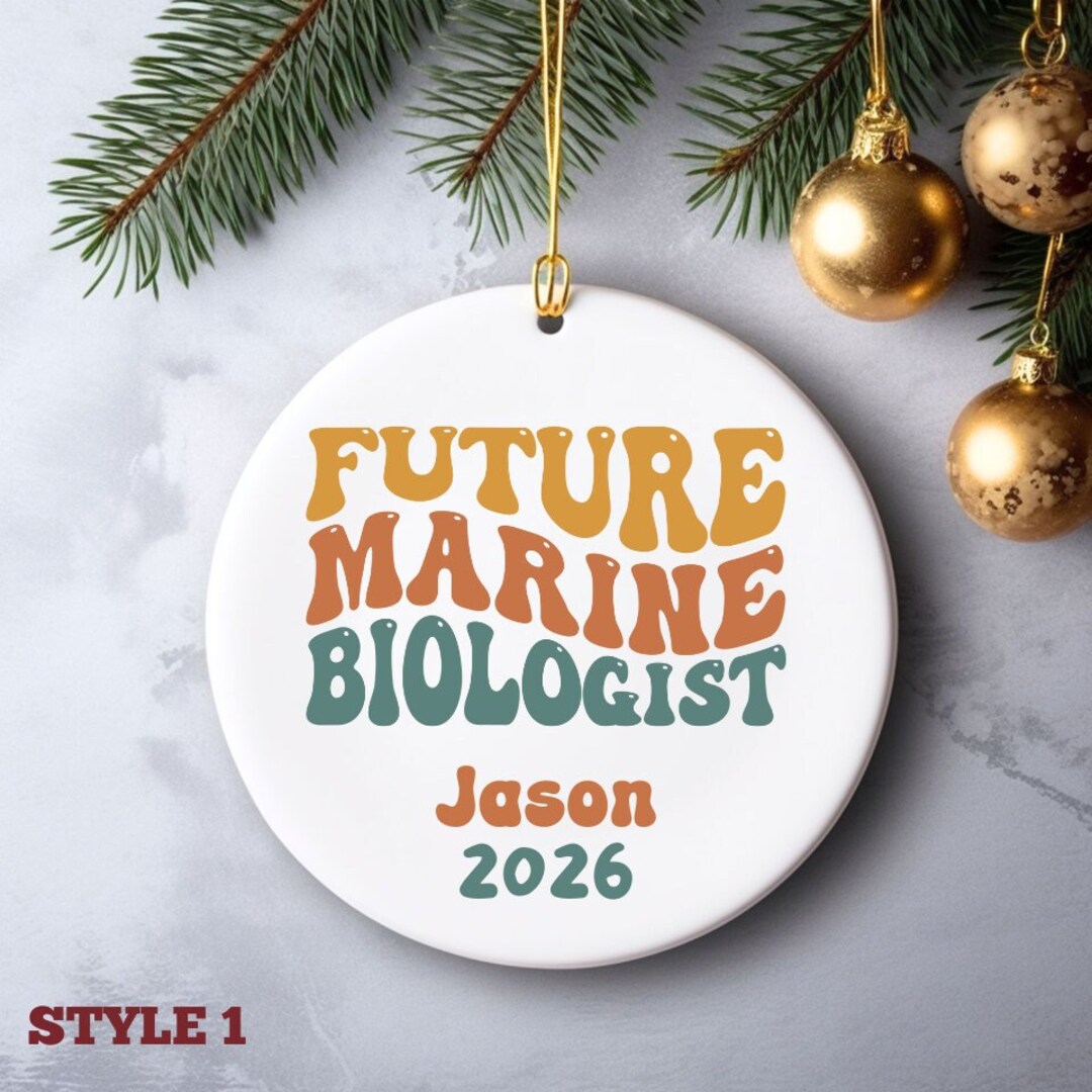 Future Marine Biologist Graduation Ornament Personalize Ocean College ...
