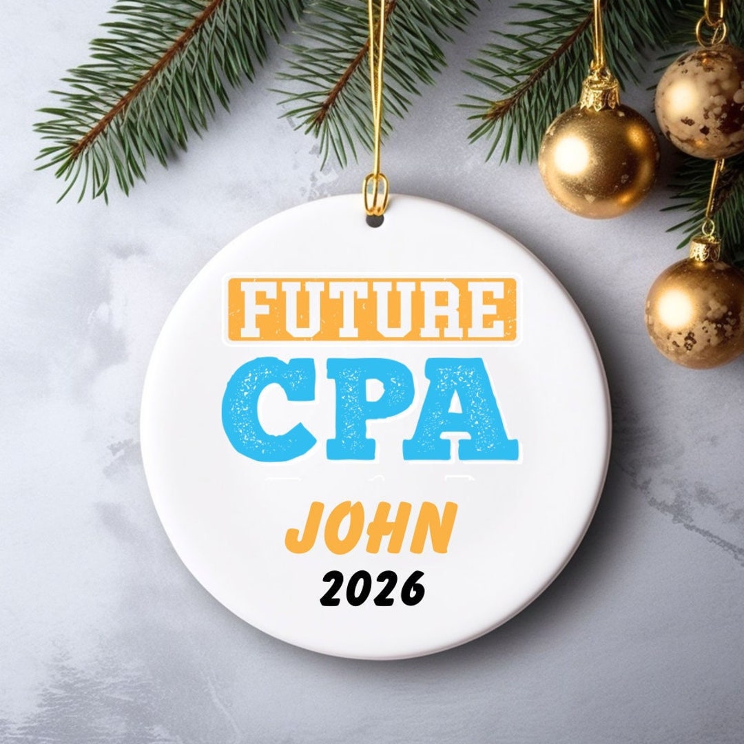 Future CPA Graduation Ornament Personalize Certified Public Accountant ...